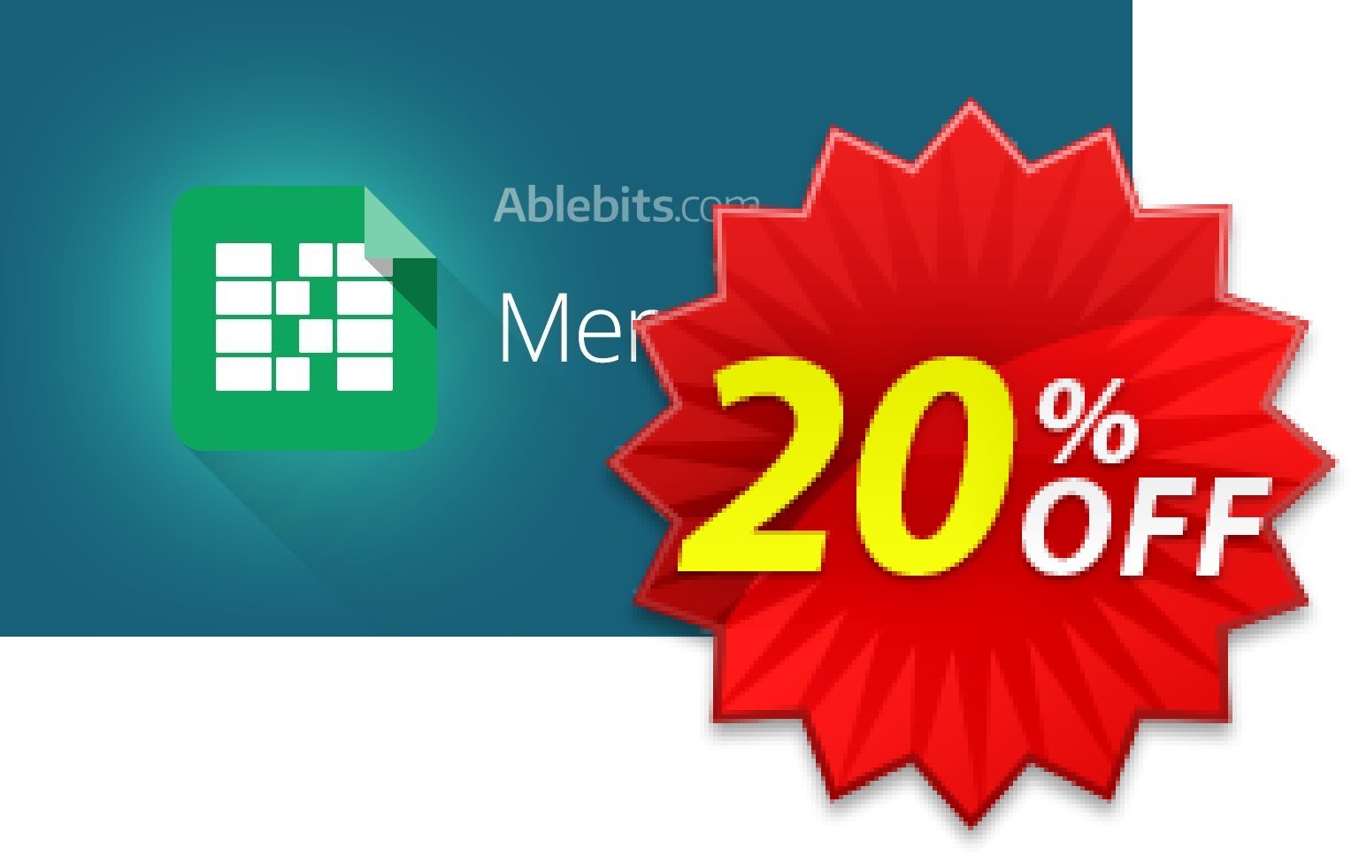  20 OFF Merge Sheets Add on For Google Sheets Lifetime Subscription 