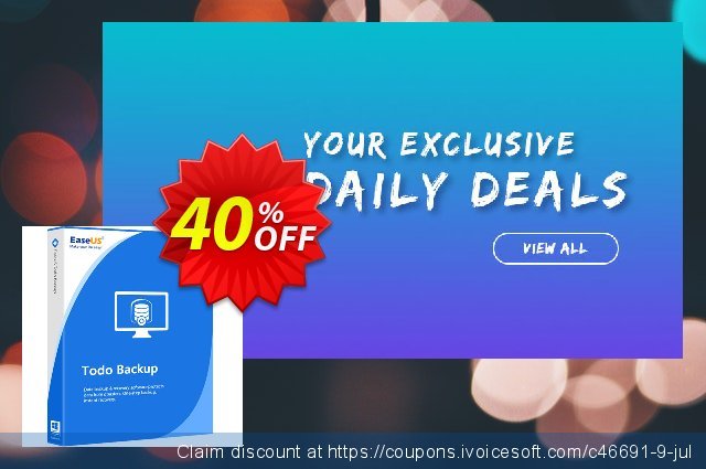 [40% OFF] EaseUS Todo Backup Server Coupon code, Jun 2020 - iVoicesoft
